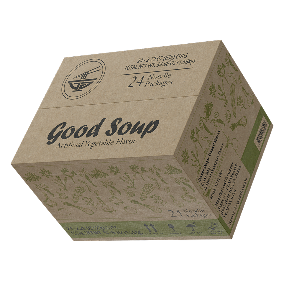 Gamer Soups Instant Noodles - GOOD (24 Cup Box) | Gamer Supps