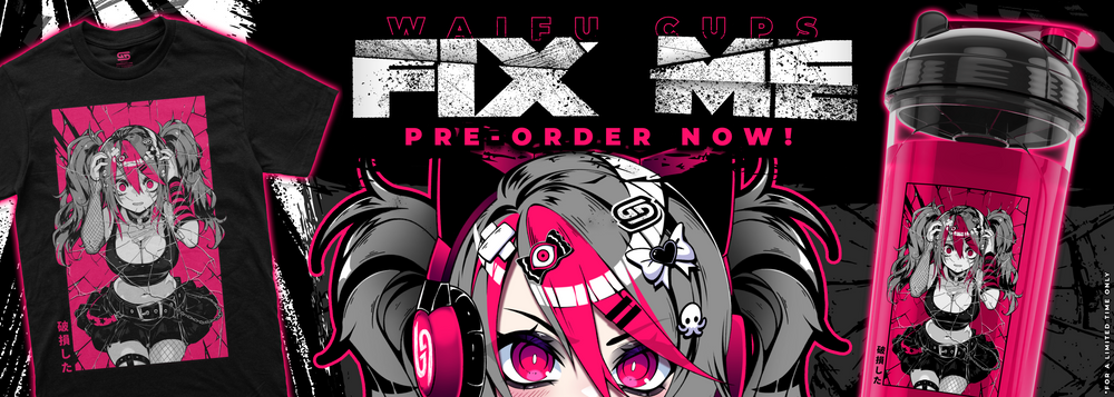 The Leader in Gaming Energy & Nutrition; Waifu Cups/Gaming Supplements