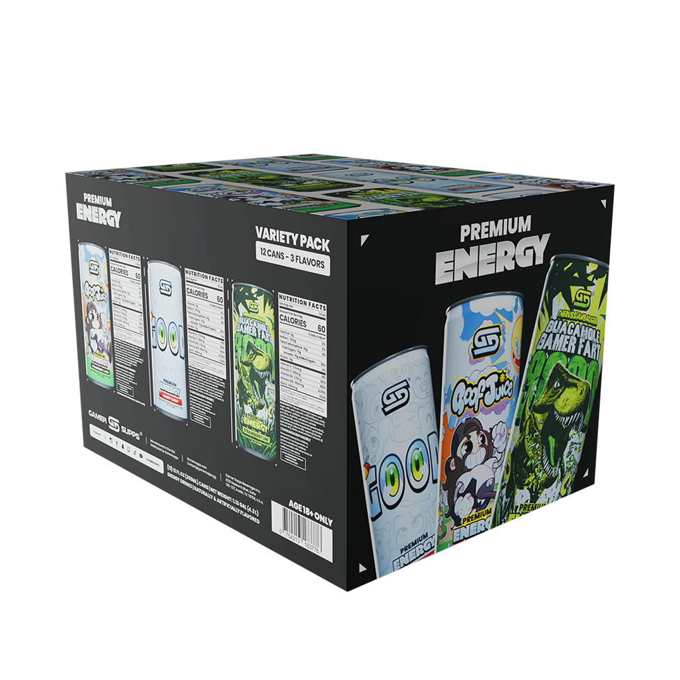 GG® Premium Energy - Variety Pack (12 Cans) - Gamer Supps