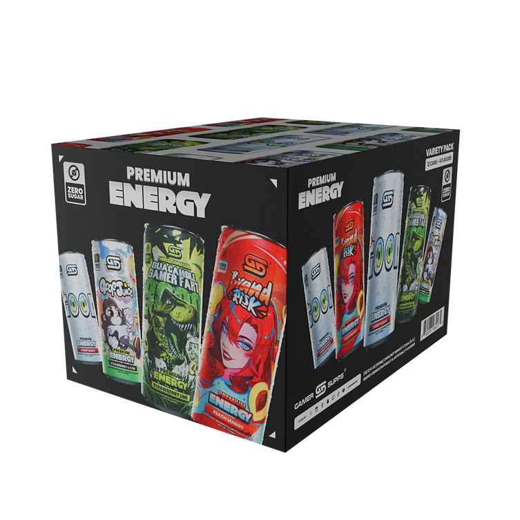GG® Sugar Free Premium Energy - Variety Pack (12 Cans) - Gamer Supps