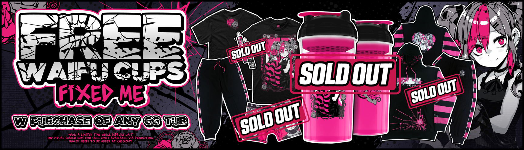 The Leader in Gaming Energy & Nutrition; Waifu Cups/Gaming Supplements