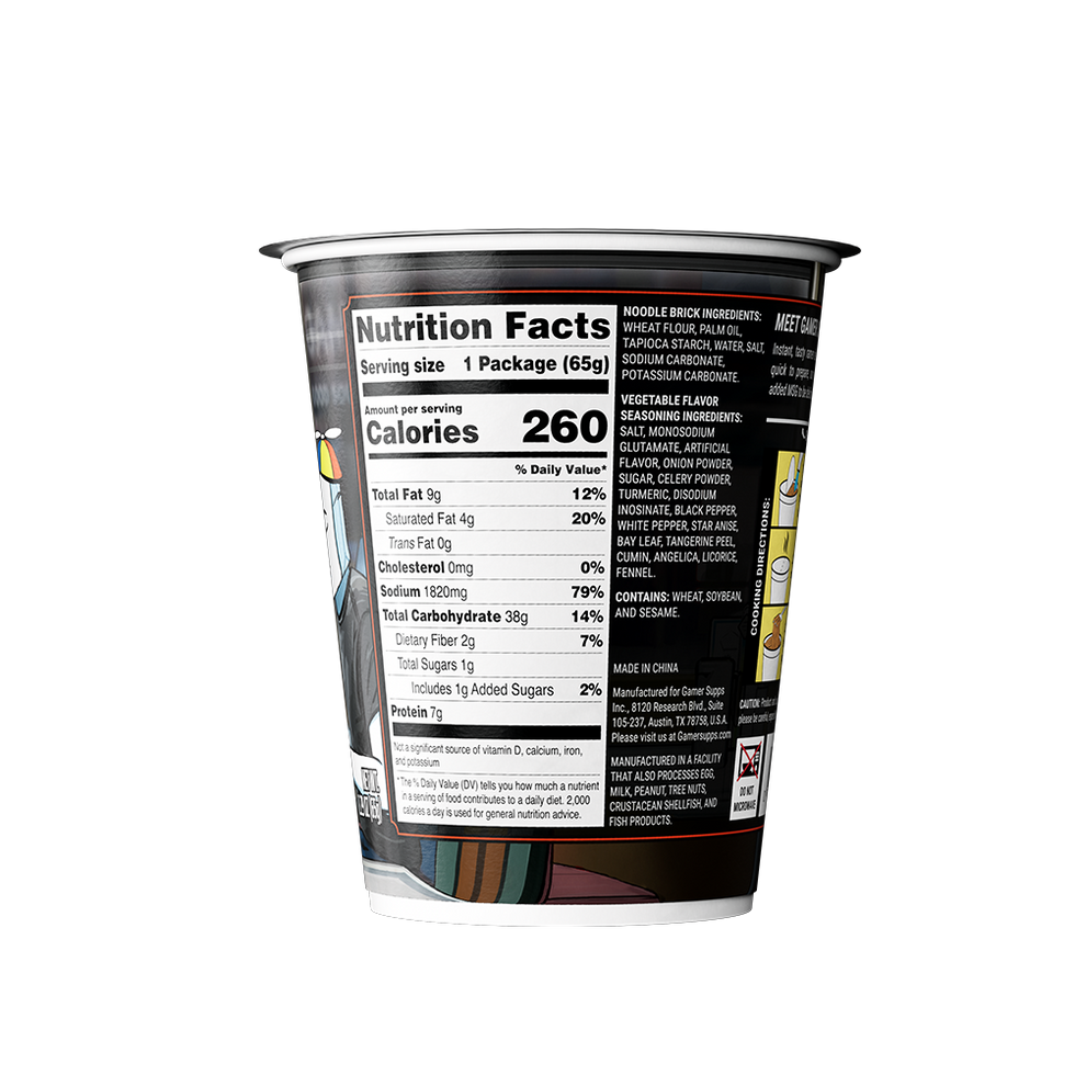 Gamer Soups Instant Noodles - Creator Variety Pack (12 Cup Box) | Gamer ...