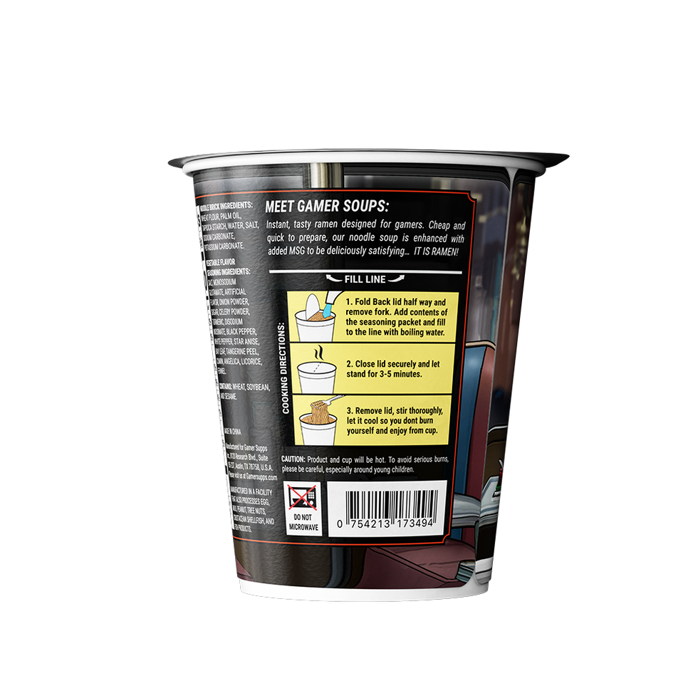 Gamer Soups Instant Noodles - Good Soup (Single Cup) | Gamer Supps
