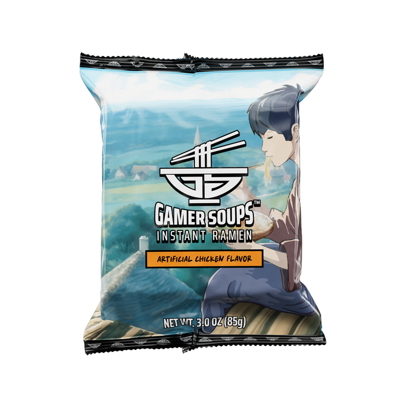 Gamer Soups Instant Noodles - Chicken Bricks (5 Pack) - Gamersupps