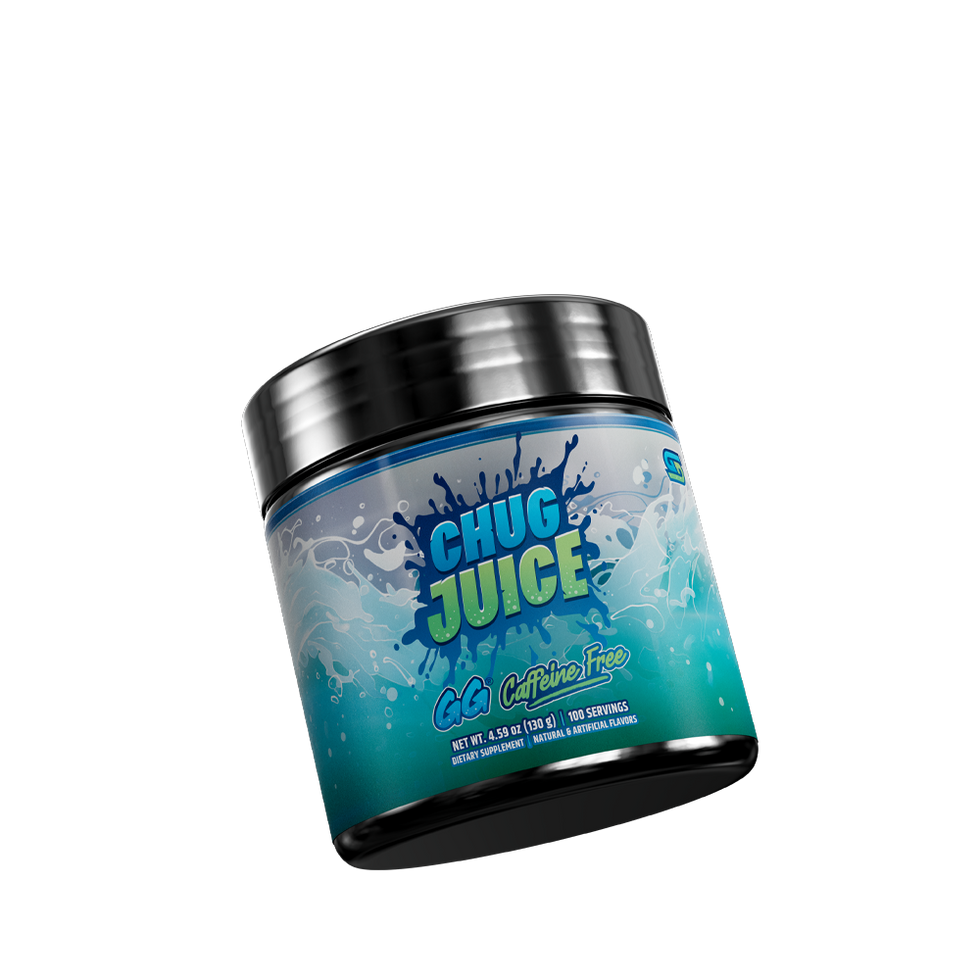 Chug Juice GG by LazarBeam Caffeine Free - 100 Servings | Gamer Supps