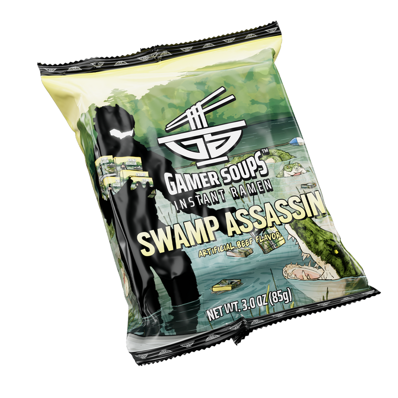 Gamer Soups Instant Noodles- Swamp Assassin Bricks (5 Pack) - Gamersupps