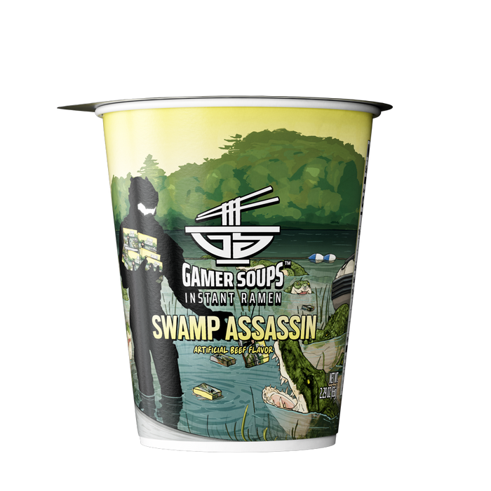 Gamer Soups Instant Noodles - Swamp Assassin (Single Cup) - Gamersupps