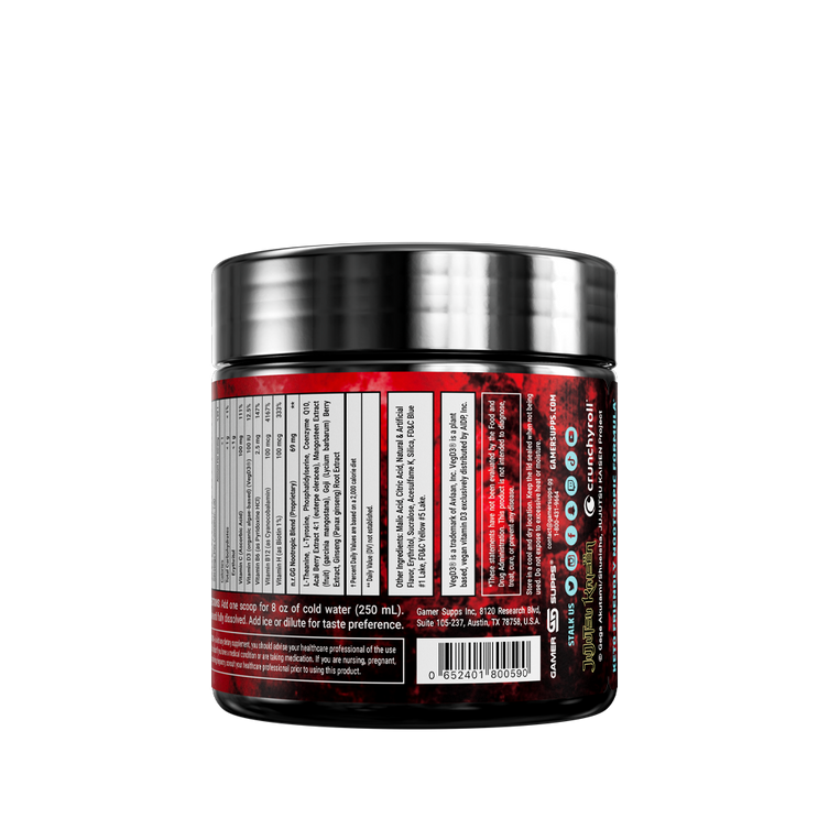 Jujutsu Kaisen Cursed Energy Caffeine Free - 100 Servings | Gamer Supps