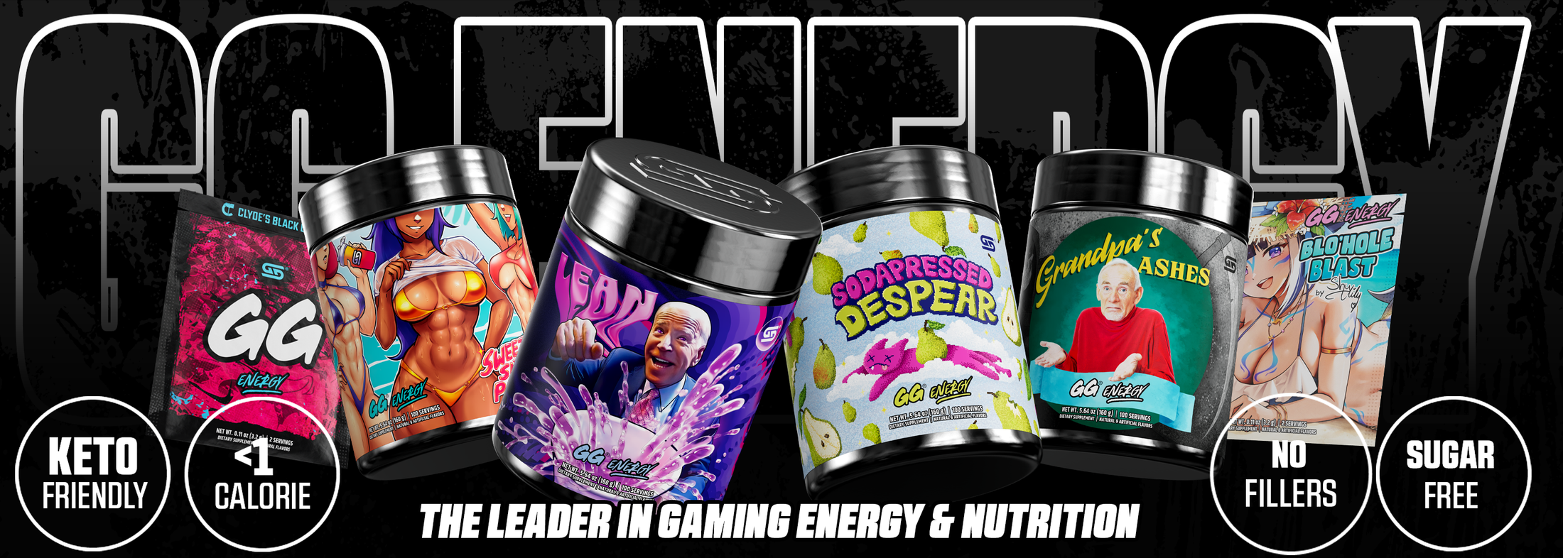 The Leader in Gaming Energy & Nutrition; Waifu Cups/Gaming Supplements